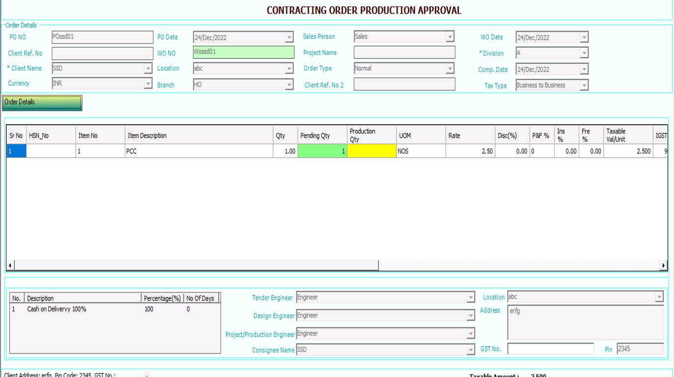 Production Approval – My WebSite